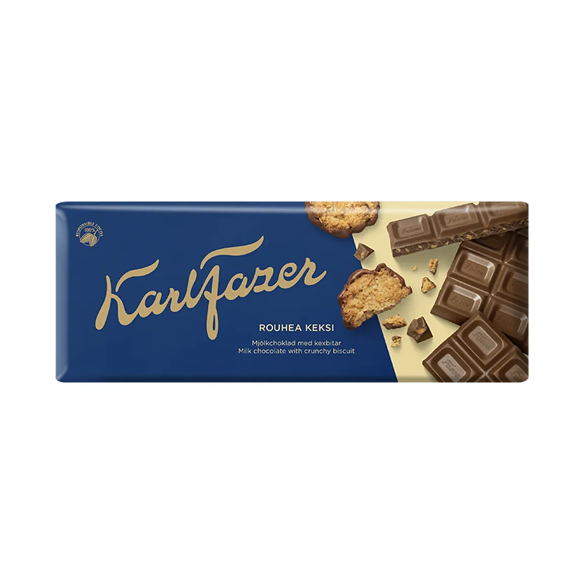 Karl Fazer Crunchy Biscuit chocolate tablet 180 g - Fazer.com