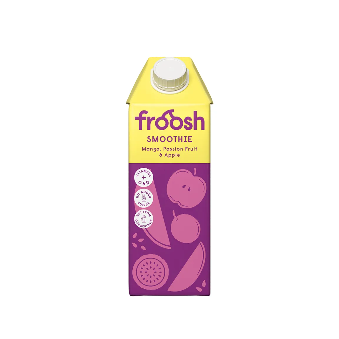 Froosh Smoothie Mango, Passion Fruit & Apple 750 ml - Fazer.com