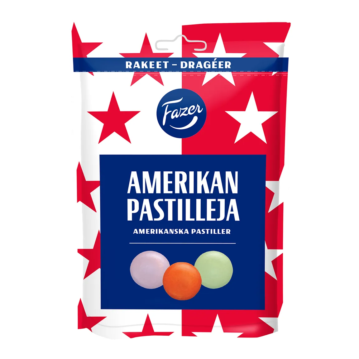 Amerikan pastilli milk chocolate lentil candy bag 175 g - Fazer.com