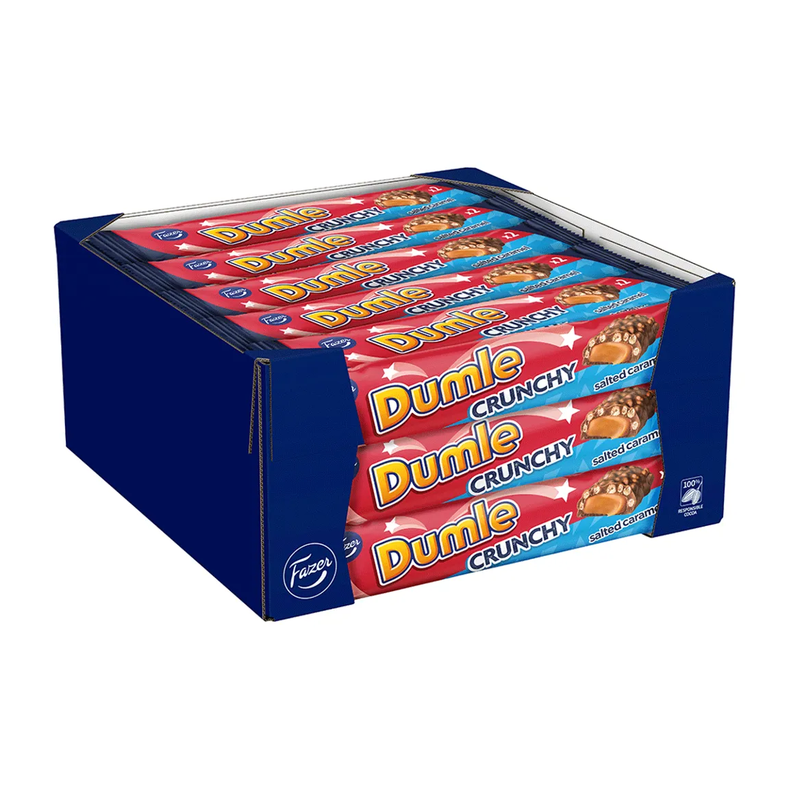 Dumle Crunchy Salted Caramel suklaapatukka 55g - Fazer.com