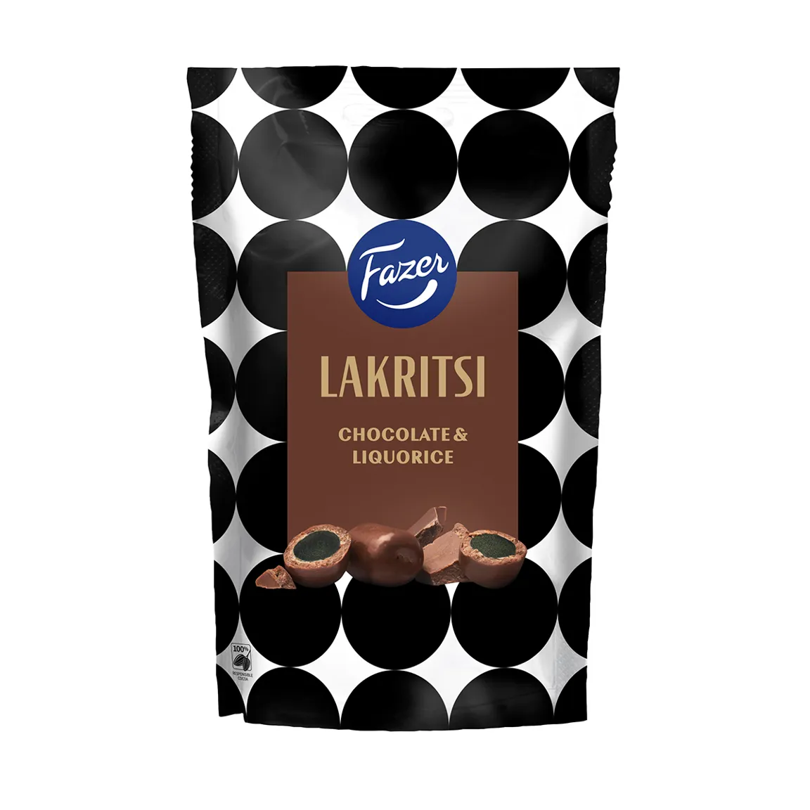 Fazer Lakritsi Chocolate & Liquorice 140 g - Fazer.com