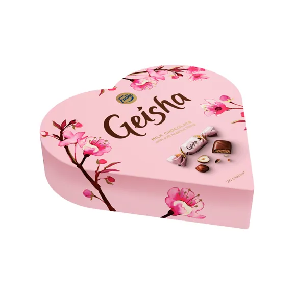 Geisha Milk chocolate with soft hazelnut filling 190 g - Fazer.com