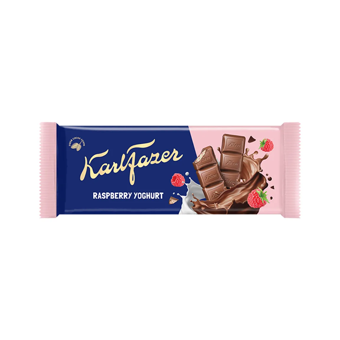 Karl Fazer Raspberry Yogurt tablet 100 g - Fazer.com