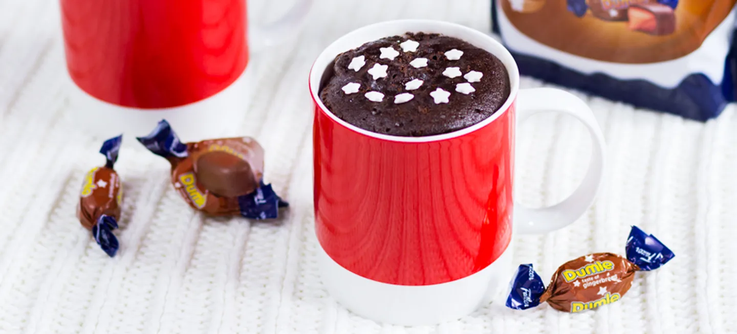 Viiden minuutin Dumle Gingerbread -mukikakku - Fazer.fi