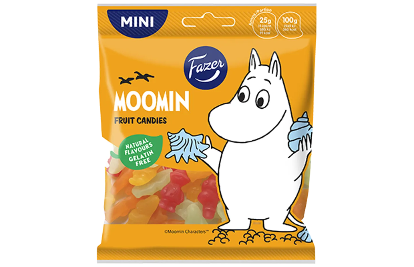 Fazer Moomin Fruit Sweets 80 G