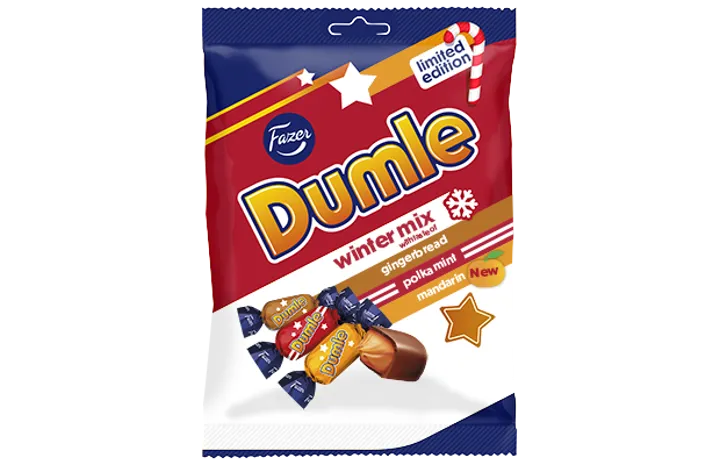 Dumle winter mix karkkipussi 180g - Fazer.fi