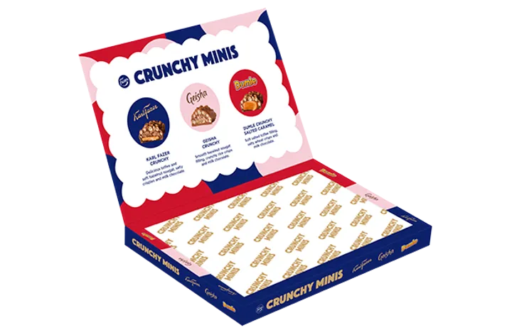 Fazer Crunchy Minis suklaakonvehteja 148g - Fazer.fi