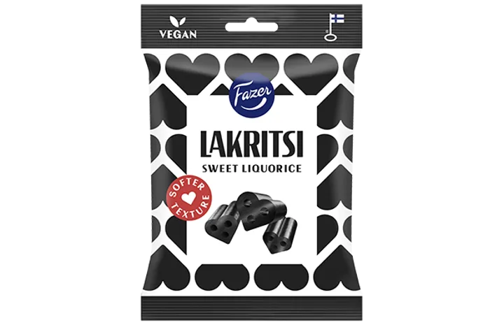 Lakritsi Sweet Liquorice pussi 150g - Fazer.fi