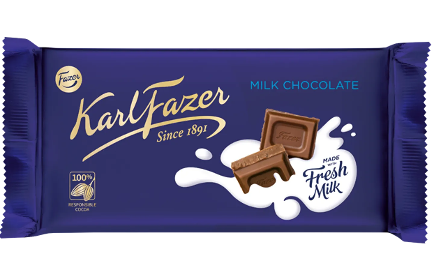Karl Fazer milk chocolate 145 g - Fazer.com