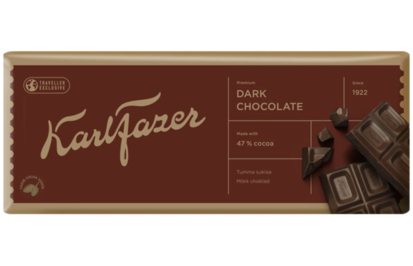 Karl Fazer Dark Chocolate 250 g - Fazer.com