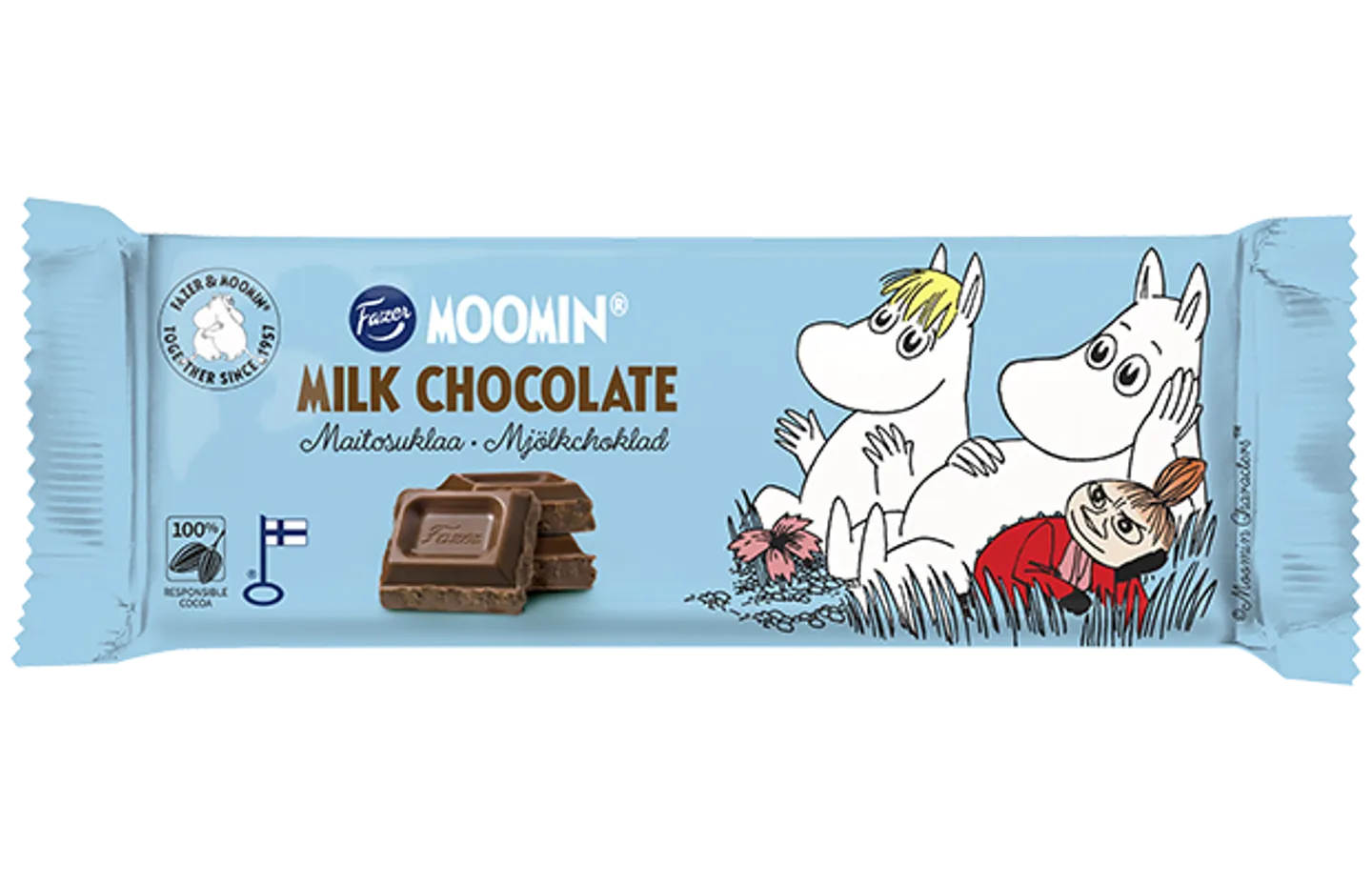 Fazer Moomin Milk Chocolate 68g Tablet