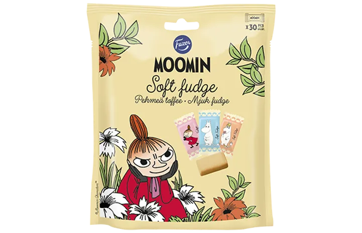 Moomin Pehmeä toffee karkkipussi 160 g - Fazer.fi